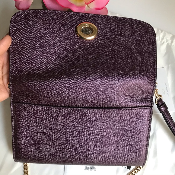 Coach | Bags | Coach Crossbody Chain Color Raspberry Convertible | Poshmark